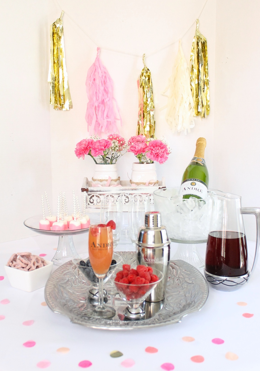 Flirtini Cocktails for Girls' Night with Andre Champagne - MyThirtySpot